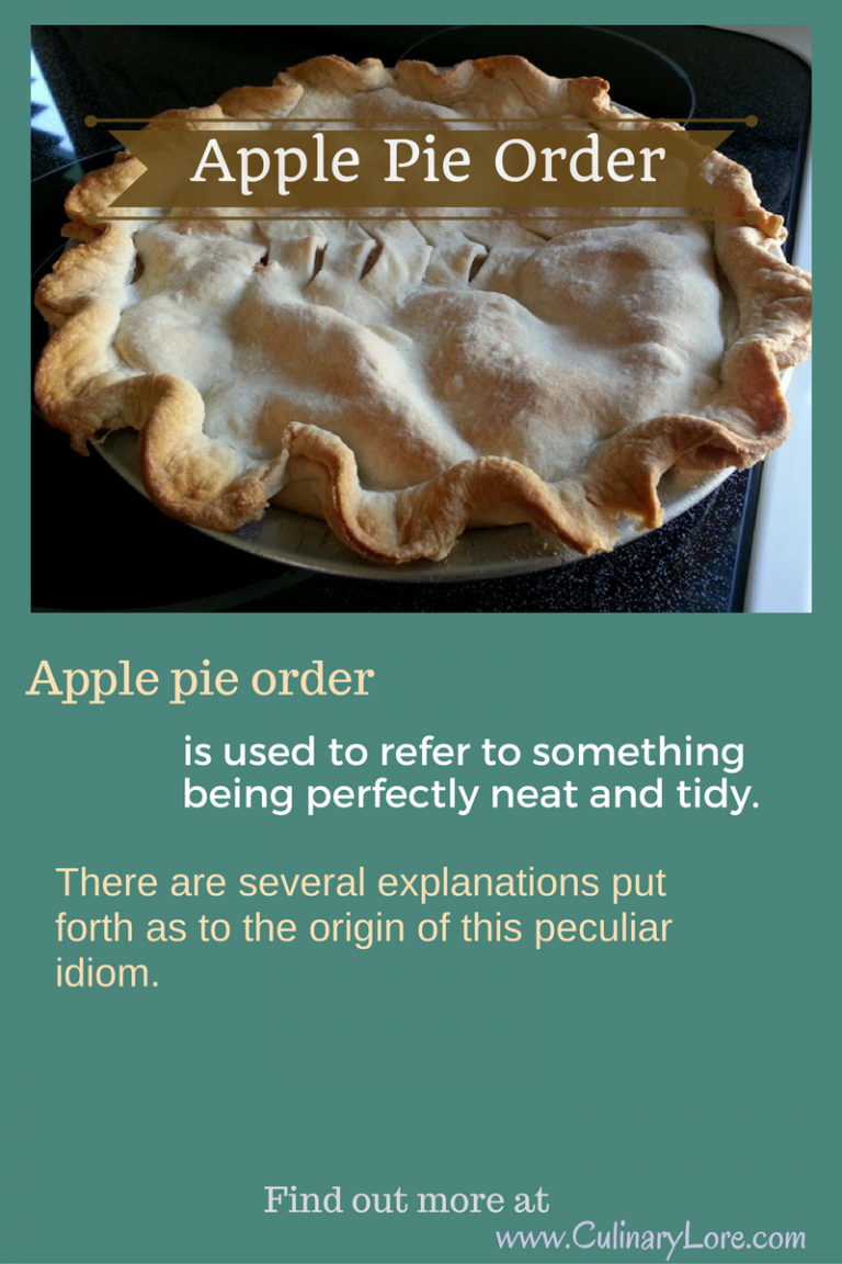Origin of Expression ‘Apple-Pie Order’ | CulinaryLore